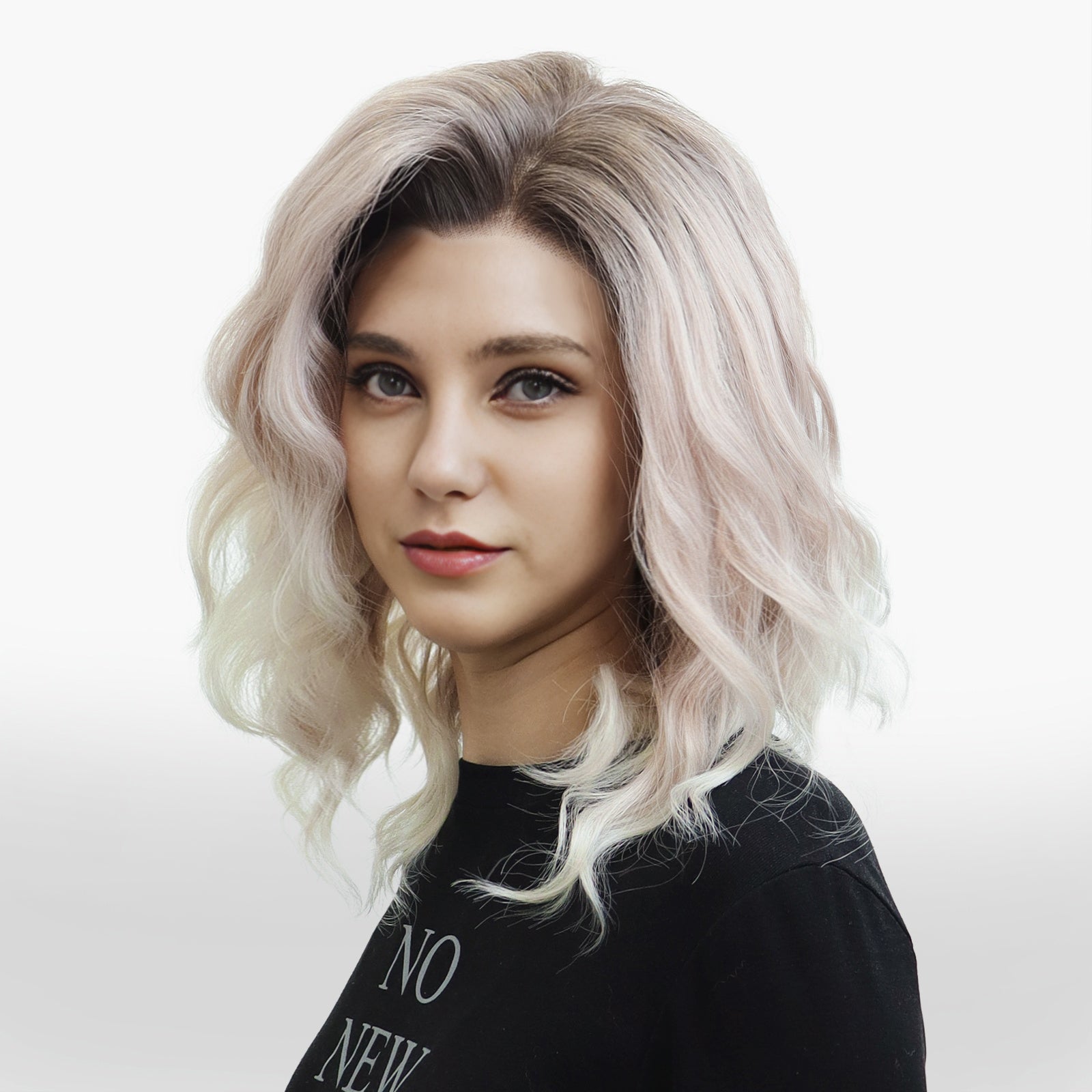 IMstyle Erica 13*6 lace front apricot pinkish wavy Ombre blonde lace F – Imstylewigs