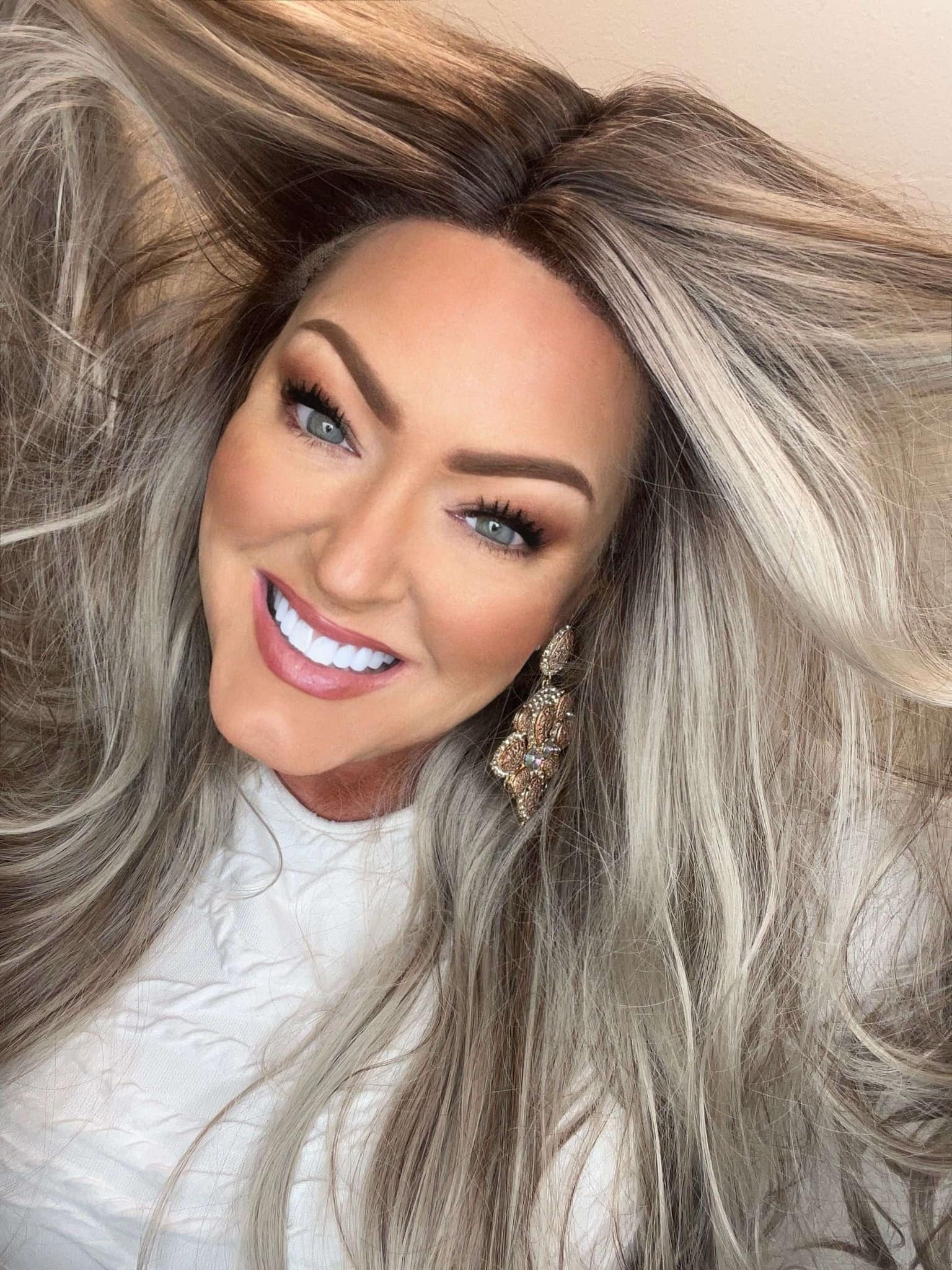 Angela Collection-Chloe Imstyle ash brown with highlight darkroot T-pa ...