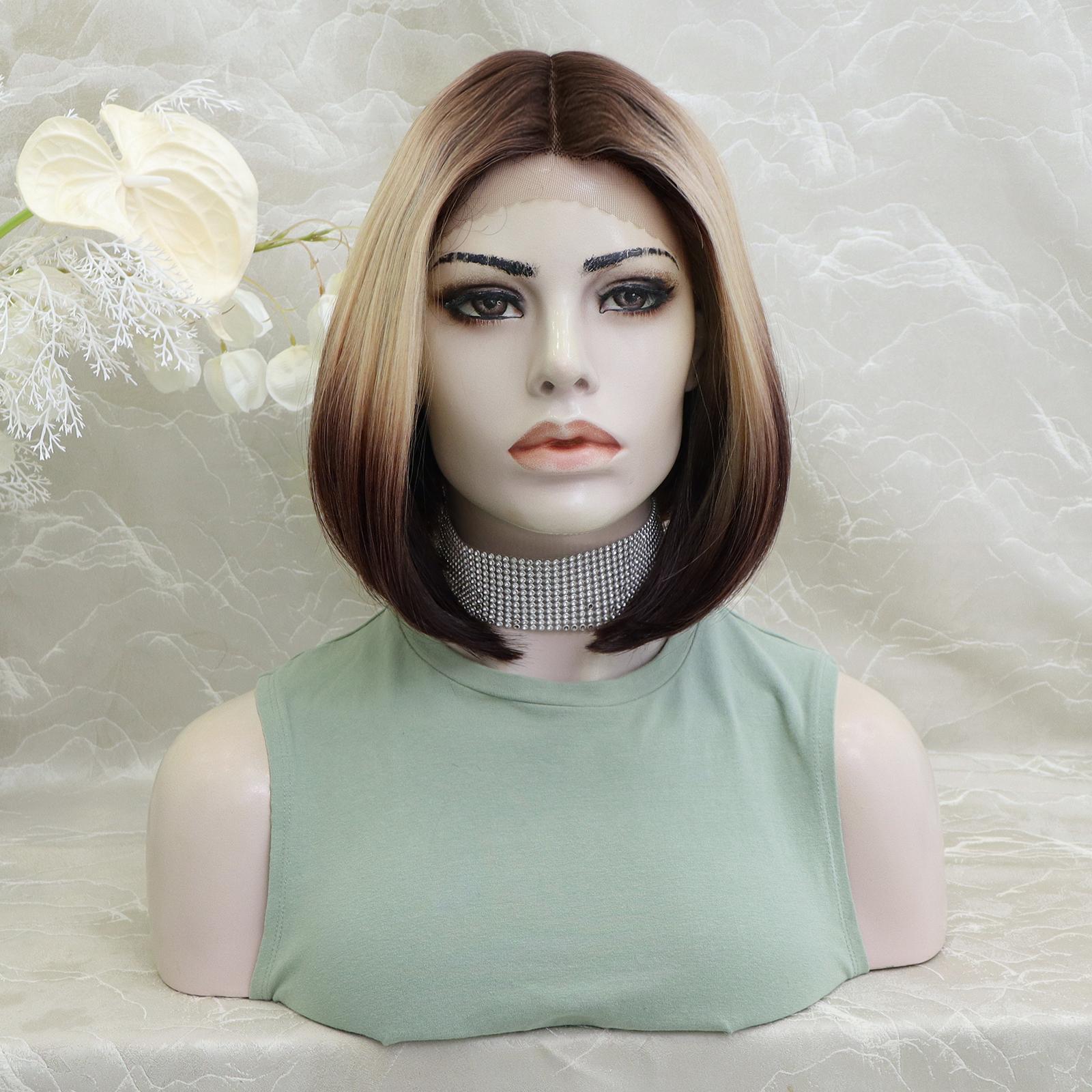 IMstyle Debbie&Diva T-part pre-pluck glue less 10inches lace front wig ...