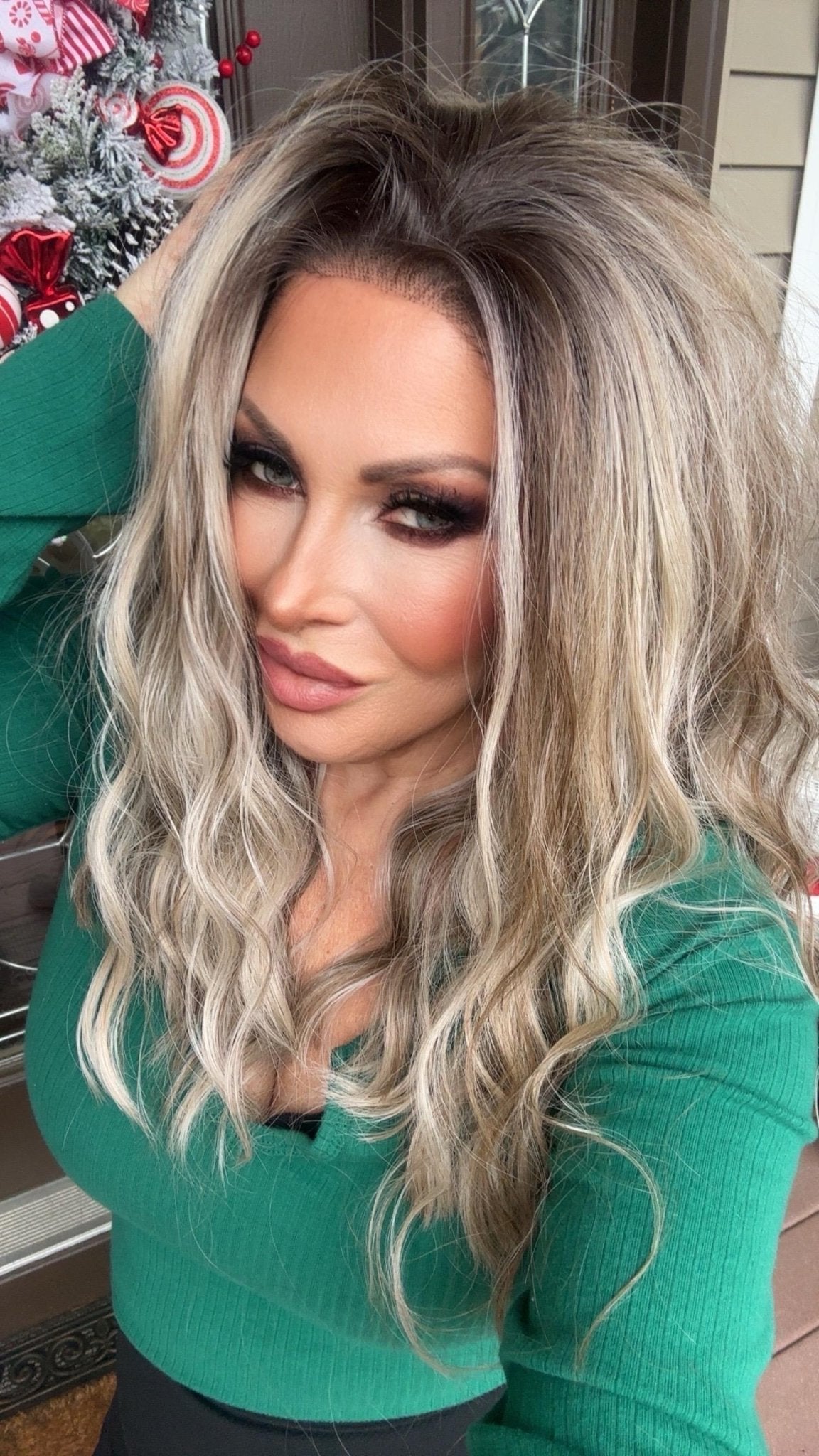 IMstyle TATA Wave Blonde Bob Style Summer vibe 13*4 lace Front Synthet ...