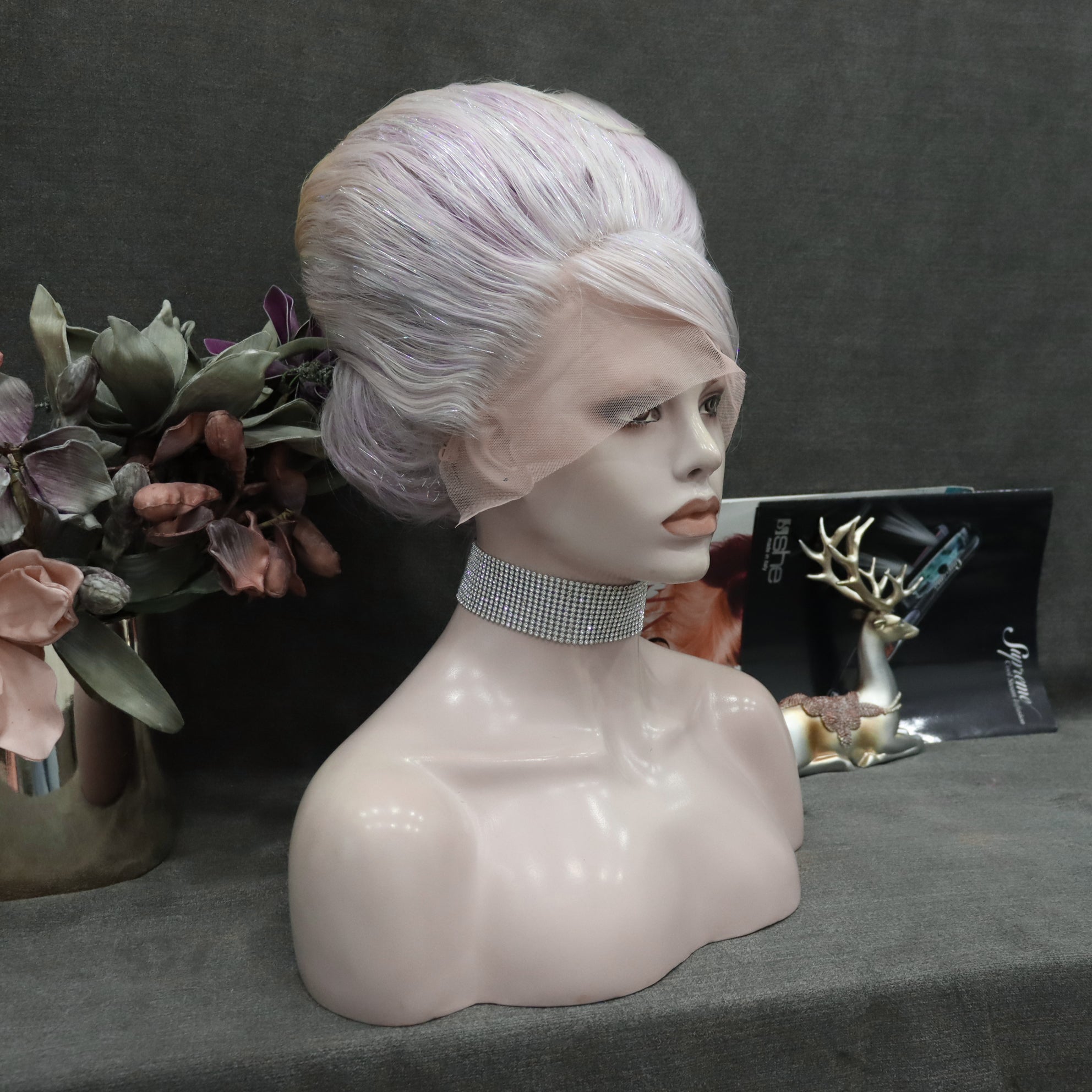 Stepmother Gray And Golden Ombre Beehive Styled Wig – Imstylewigs