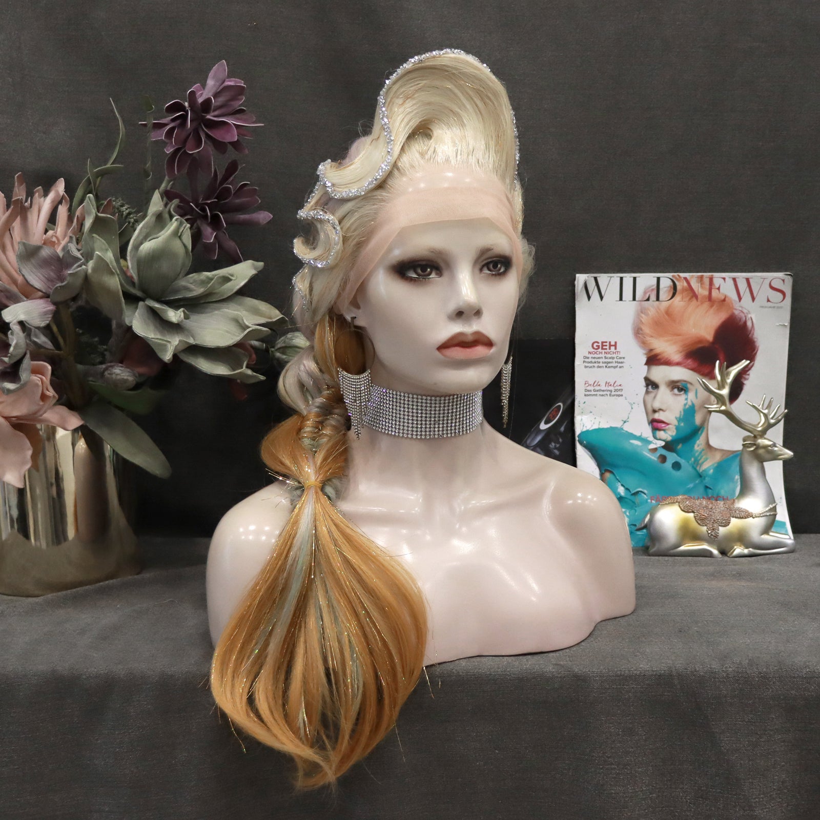 Blonde Braided Custom Styled Wig – Imstylewigs