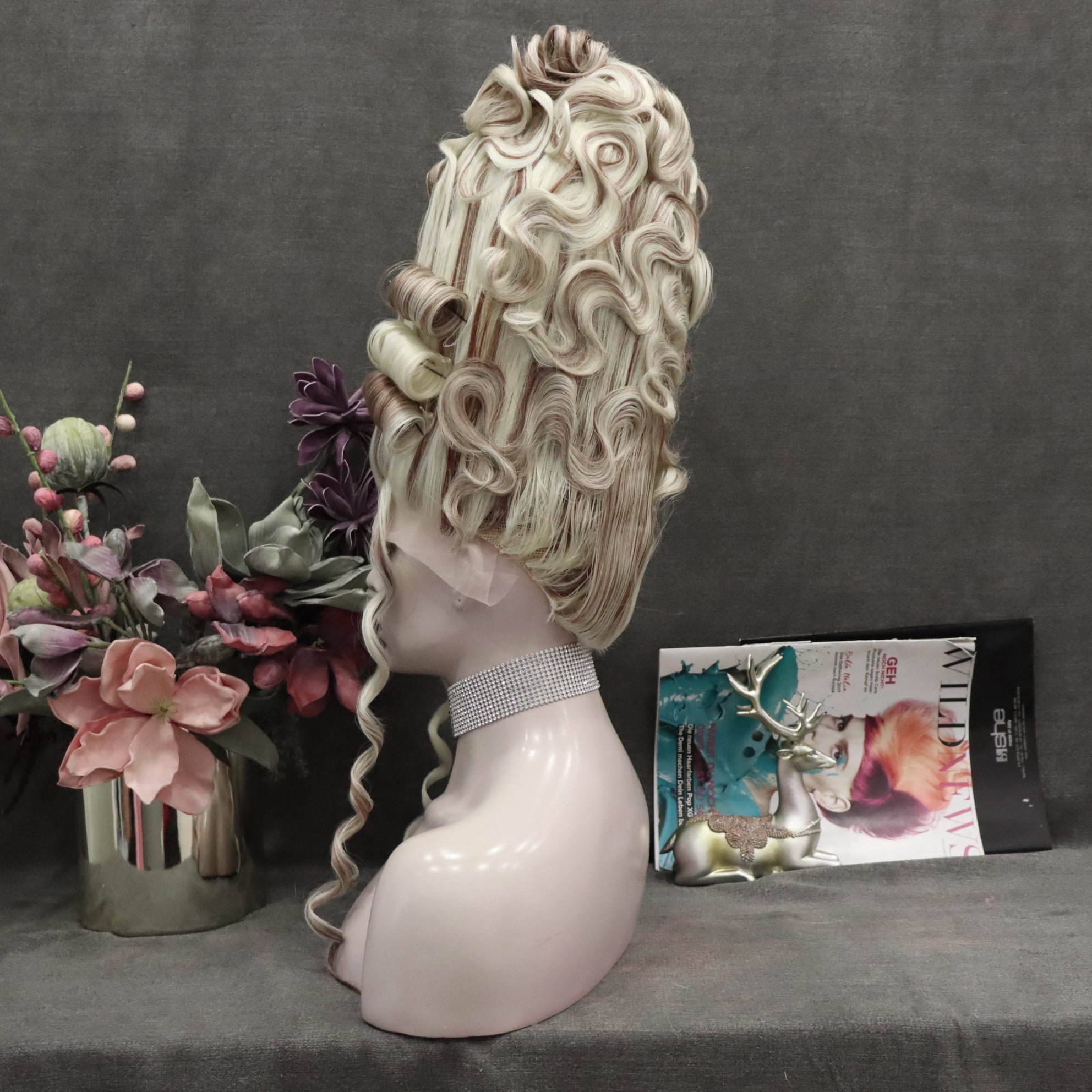 Custom Blonde Bombshells Highlights Lace Front Drag Queen Styled Wig ...